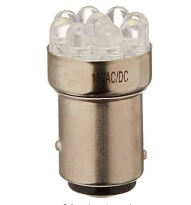 Eiko LED-12-DCBAY-W S8 DC Bayonet Base Halogen Bulb, 12V, White 1 Pack ...