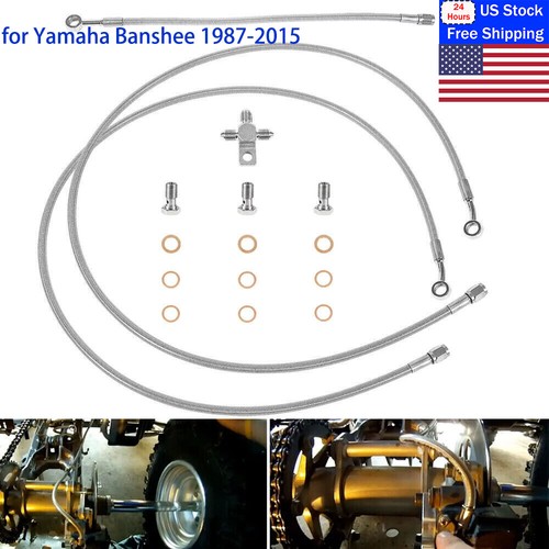Front Brake Line Kit +2" & +3" Extended A-arms for Yamaha Banshee 350 ...
