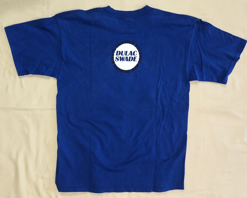90’s Dulac Swade Shirt Size Large Blue Eighty Thirteen Records NOLA ...