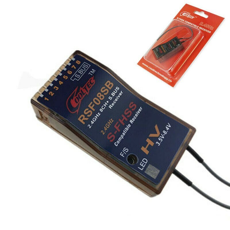 RSF08SB Cooltech 8ch S-FHSS SBUS compatible receiver Futaba 16SZ 18MZWC ...