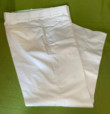 Betenly Reno Shell Beige Golf Pants Size 38 x 31 Flat Front Pockets | eBay