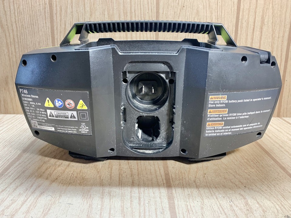 18v Ryobi One+ Hybrid Stereo with Bluetooth Wireless Technology Radio ...