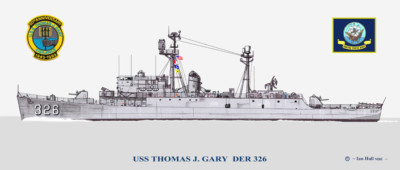 USS Thomas J. Gary DER-326 Print US Navy | eBay