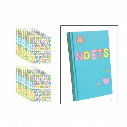 Colorful Alphabet Stickers 20 Pieces Creative Classroom Decor Water ...