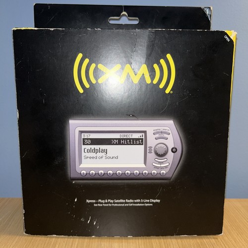 XM Xpress Satellite Radio Audiovox Plug And Play Travel 5 Line Display ...