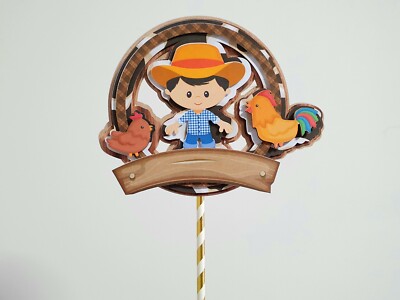 Personalized Farm Style Country Theme Cake Topper | eBay