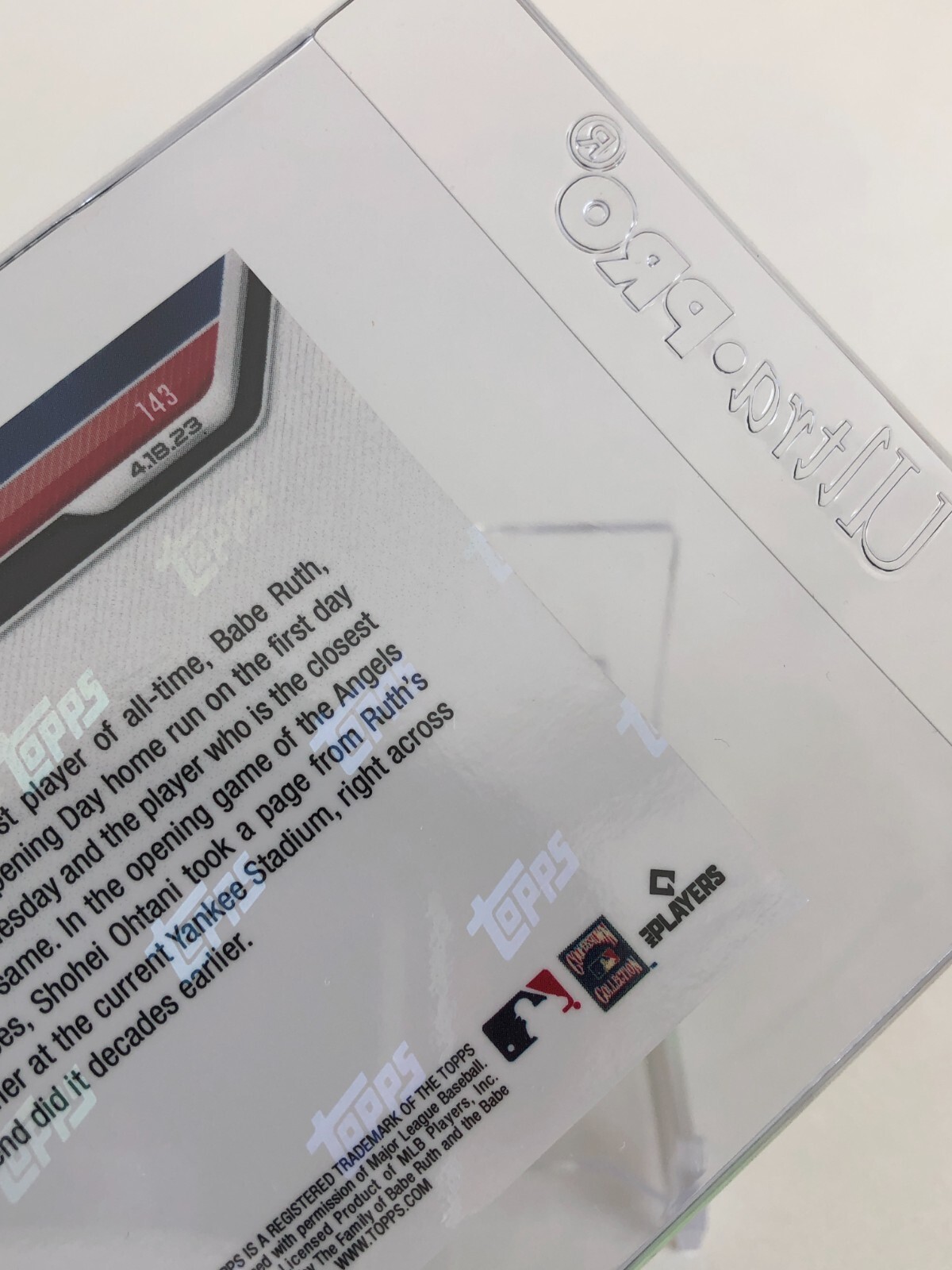 Shohei Ohtani Babe Ruth Topps card Major League Baseball #143 | eBay