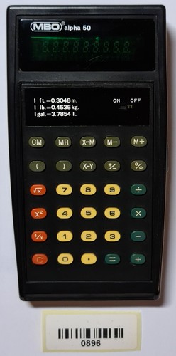 0896 Taschenrechner MBO alpha 50 | eBay.de