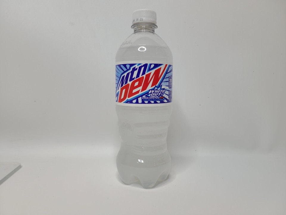 Mountain Dew White Out 20oz Bottle Discontinued Mtn Dew Rare Whiteout 1 ...