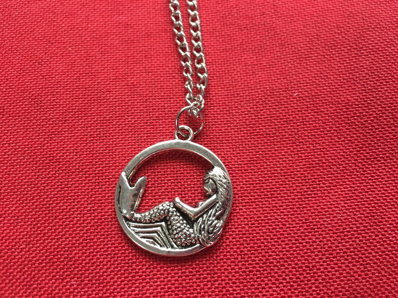 MERMAID Necklace fashion jewelry silver tone scuba dive prize fun gift ...