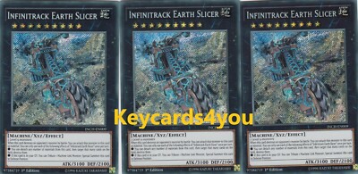 YUGIOH 3 X INFINITRACK EARTH SLICER INCH-EN009 - SECRET INFINITY ...