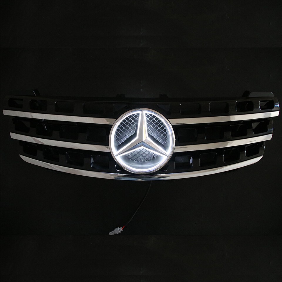 2005-2008 Mercedes W164 ML500 ML550 ML63 ML350 Front Grille W/LED ...