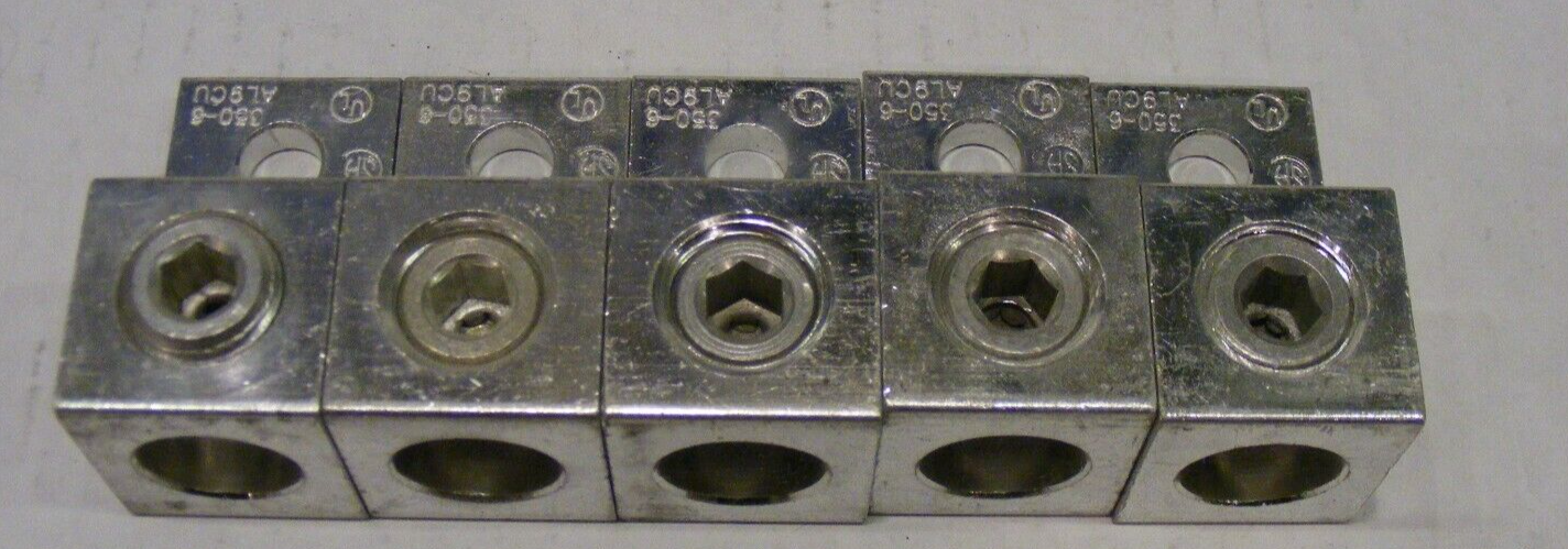 Lot of 5! OEC 99007 #6-350MCM Aluminum 1-Hole Mechanical Lug Free ...