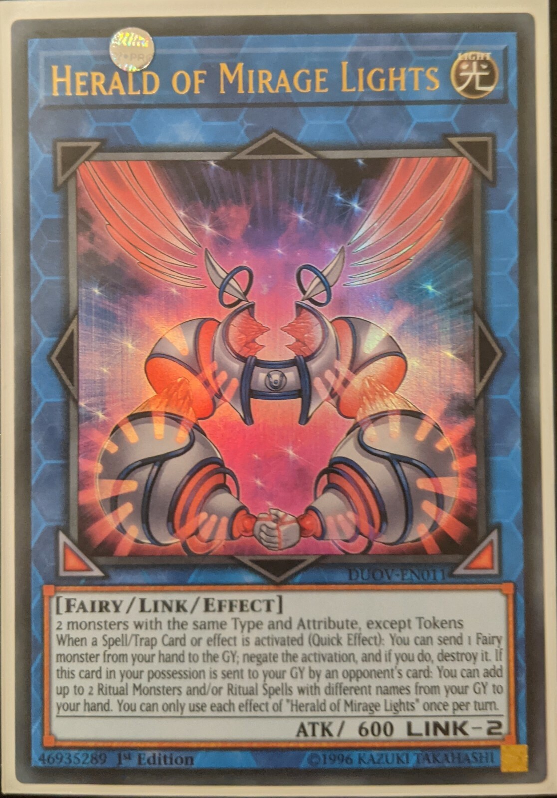YuGiOh Herald of Mirage Lights Ultra Rare 1st Edition DUOV-EN011 NM | eBay