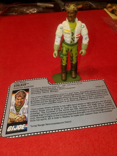 Vintage 1989 GI Joe STALKER Version 2 ARAH 3.75" Figure Tundra Ranger w ...