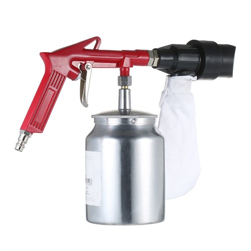 Air Sandblaster Gun Kit w/ Bottle Blasting Sand & 4 Nozzles For Rust ...