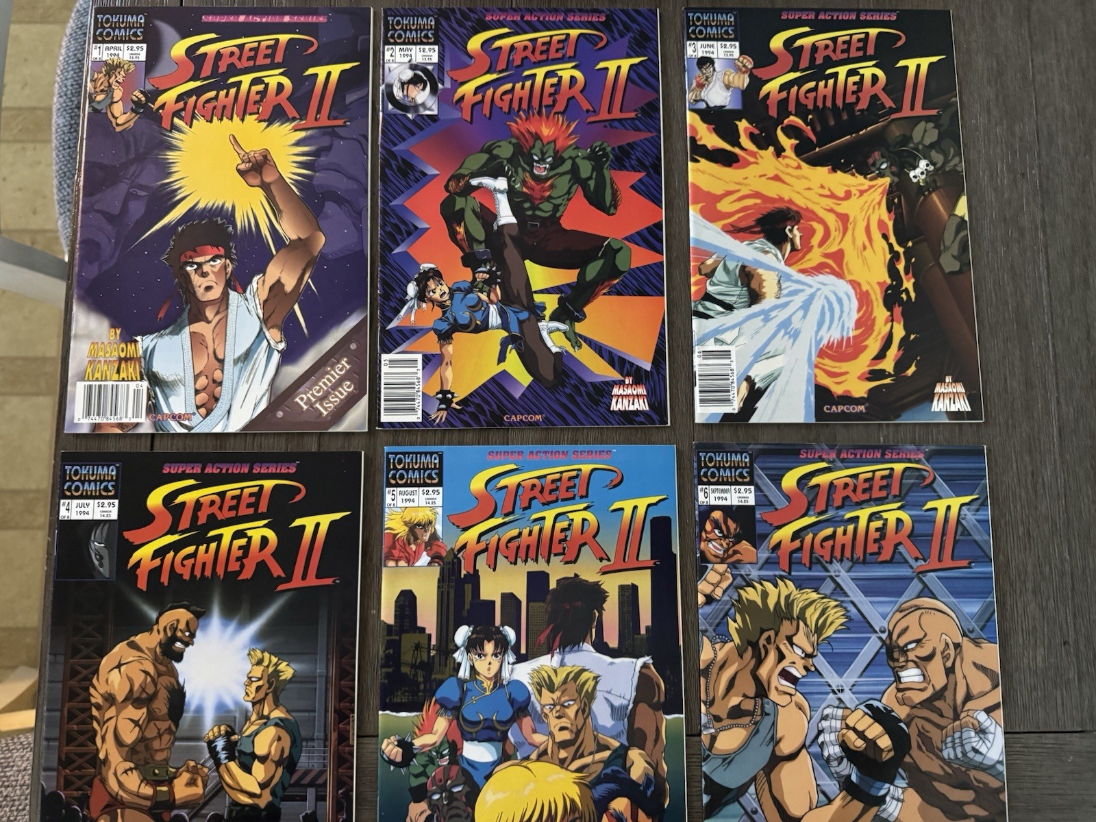 Street Fighter II #'s 1 2 3 4 5 6 NM Tokuma Comics 1994 | eBay