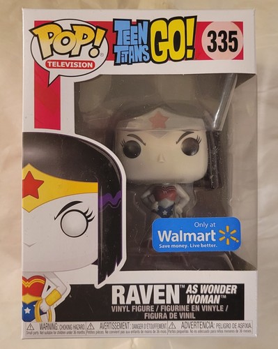 Funko Pop! Teen Titans Go! Raven as Wonder Woman # 335 Walmart ...