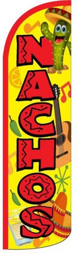 4 less Co NACHOS Windless Swooper Flag Feather Banner Sign 3x11.5 ft ...