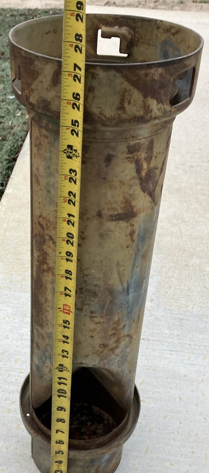 Vintage Military Empty 155mm Propellant Canister Made Into Deer Feeder ...
