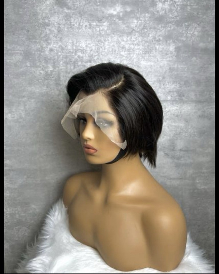 Pixie Lace 100% Authentic Human Hair. Short Hair Summer Hair | eBay