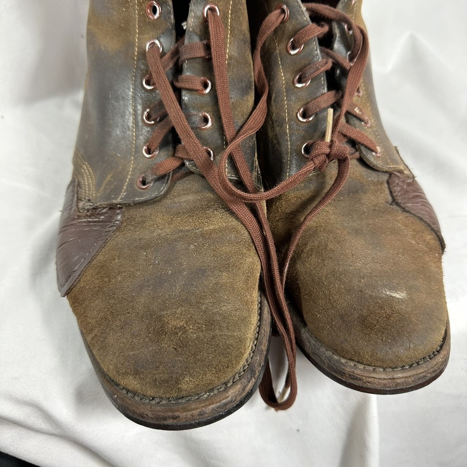 WWII US Navy Aviator Boondocker Boots Size 12 USN | eBay