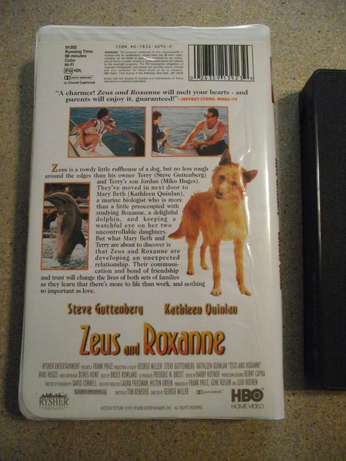 Zeus and Roxanne (1997 VHS) 91392. Steve Guttenberg, Kathleen Quinlan ...