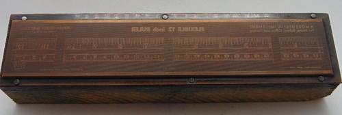Printing Letterpress Printers Block Flexible 12" Ruler | eBay
