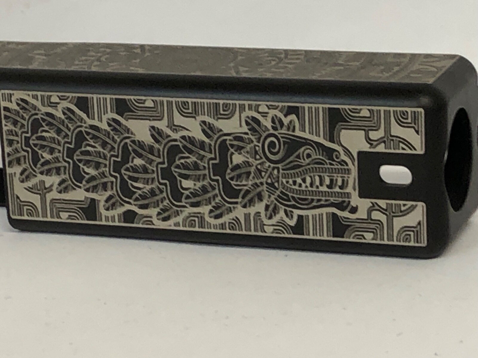 Custom Laser etched black nitrate glock 19 Slide Gen 3 g19 Aztec ...