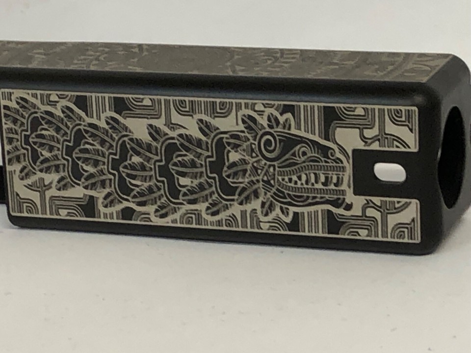 Custom Laser etched black nitrate glock 19 Slide Gen 3 g19 Aztec ...