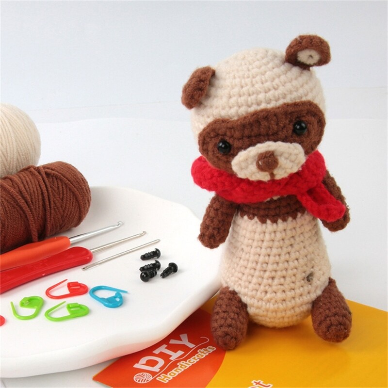 Complete Starter Material Pack Include Yarn Crochet Hook Craft Art ...