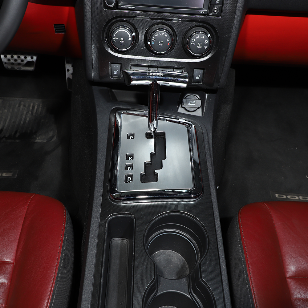 Center Gear Shift Panel Trim Cover Aluminium for Dodge Challenger 2009 ...