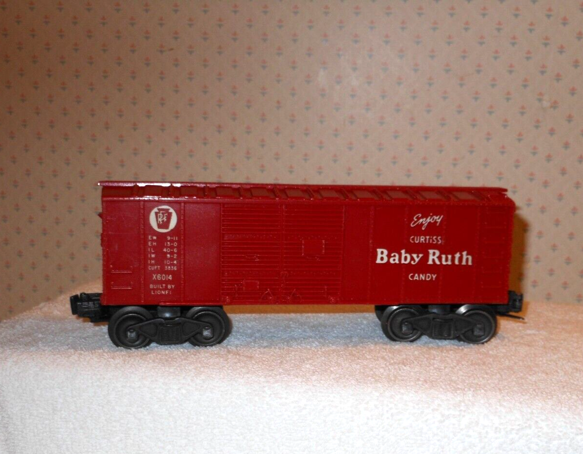 Vintage LIONEL O GAUGE NO. X6014 CURTISS BABY RUTH CANDY BOX CAR Metal ...