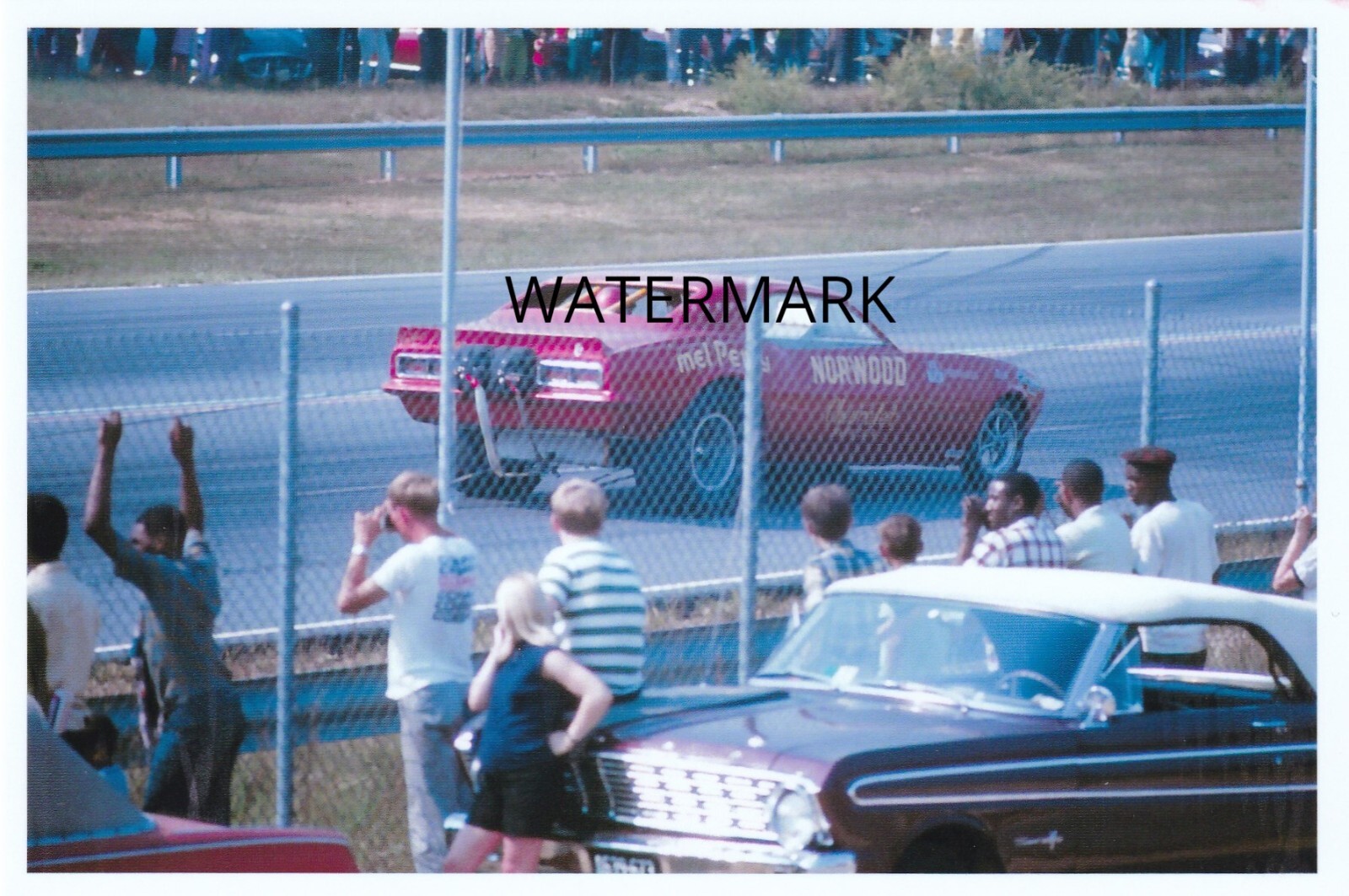 1960s NHRA Drag Racing-MEL PERRY's 68 Camaro Funny Car-Cecil County ...