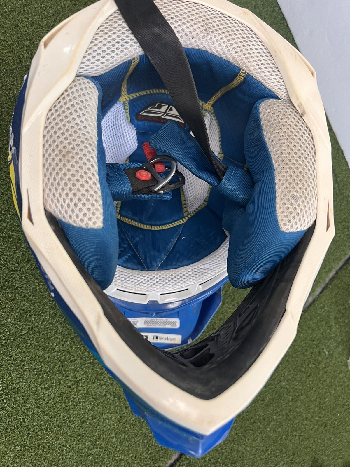 Fly Racing F2 DOT FMVSS No. 218 SNELL Helmet ATV Racing Large 59-60cm ...