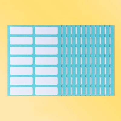 White Name Label Rectangle Name Tags Stickers Name Stickers | eBay