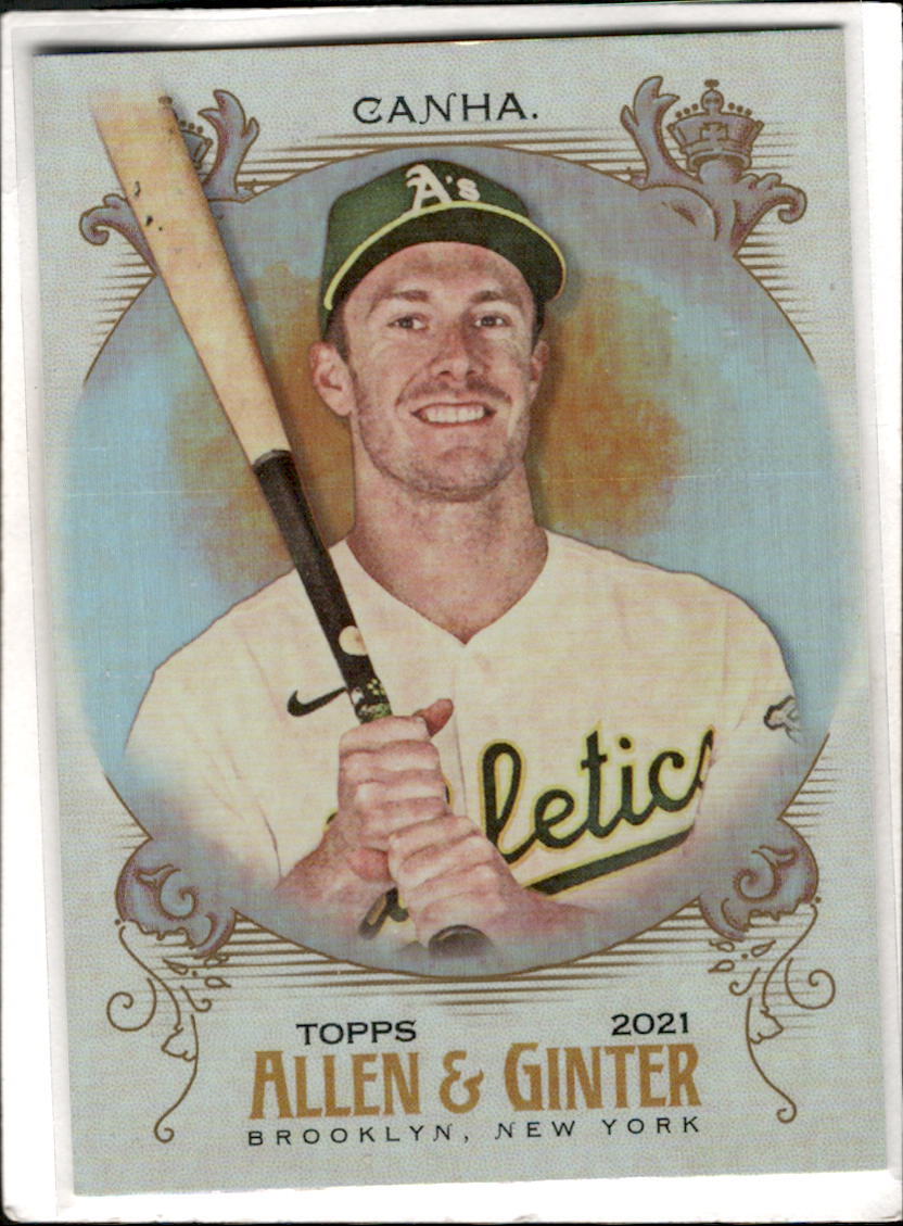 2021 Topps Allen & Ginter Mark Canha HOT BOX SILVER FOIL #291 Athletics ...