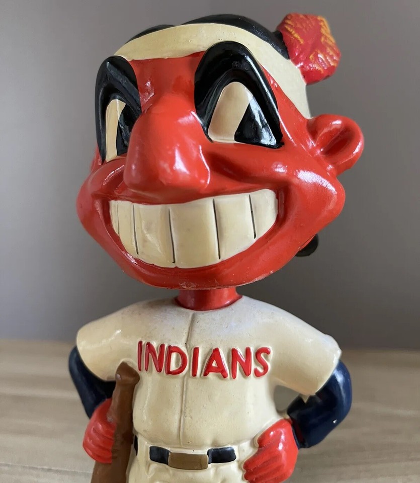 CHIEF WAHOO Cleveland Indians Mascot 1960’s GEM MINT Nodder Bobblehead ...