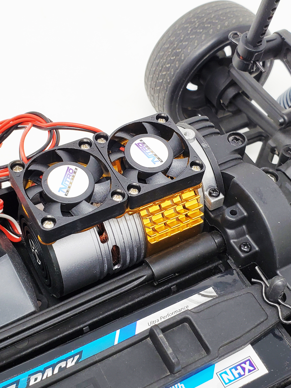 NHX Motor Heat Sink w/ Twin Cooling Fan Yellow : Redcat Volcano EPX | eBay