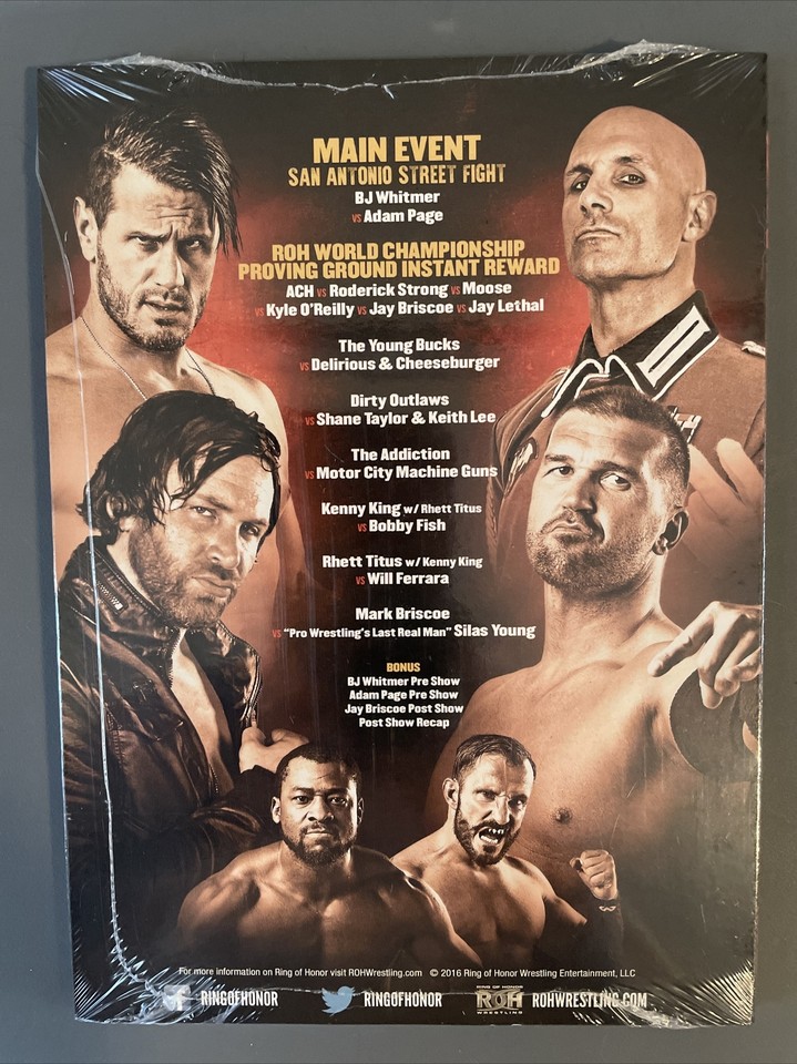 ROH Conquest Tour 2016 Texas DVD New Wrestling AEW WWE NXT GCW Adam ...