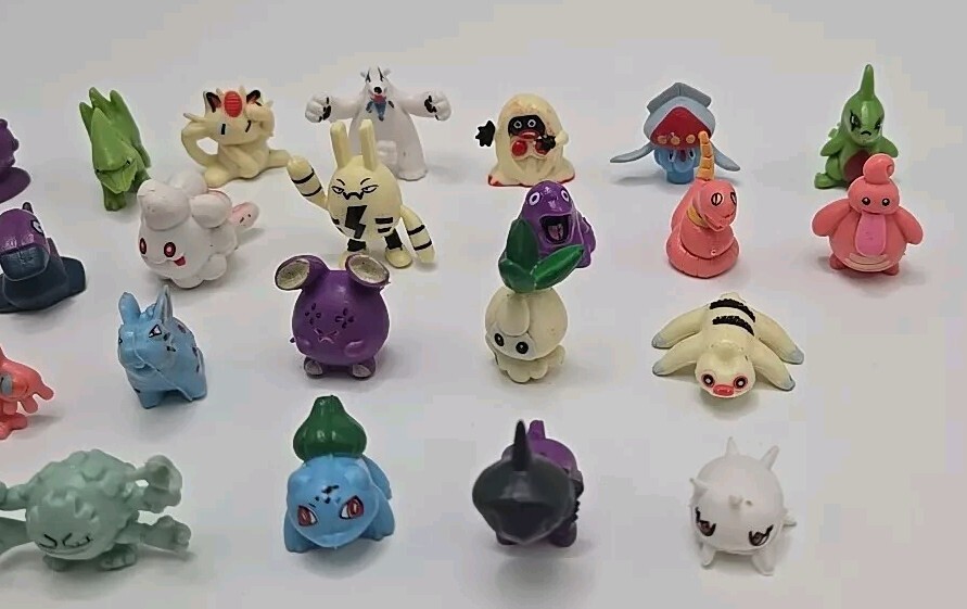 Lot of 41 Mini Miniature Pokemon 3/4"- 1" Figures Toys Marked PK CHINA ...