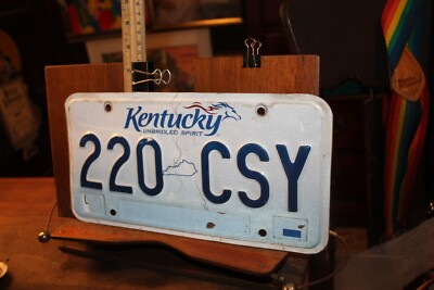 2018 Kentucky License Plate 220 CSY BENT | eBay