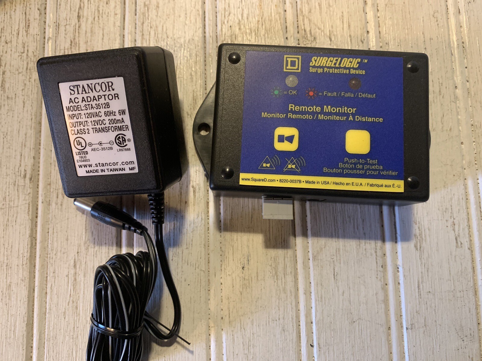 Square D Surgelogic Remote Monitor for Surge Protector Device ...