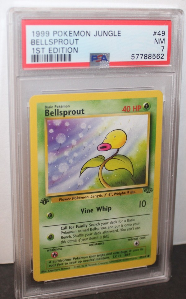 Pokemon 1999 Jungle BELLSPROUT 1ST Edition #49 PSA 7 RARE | eBay