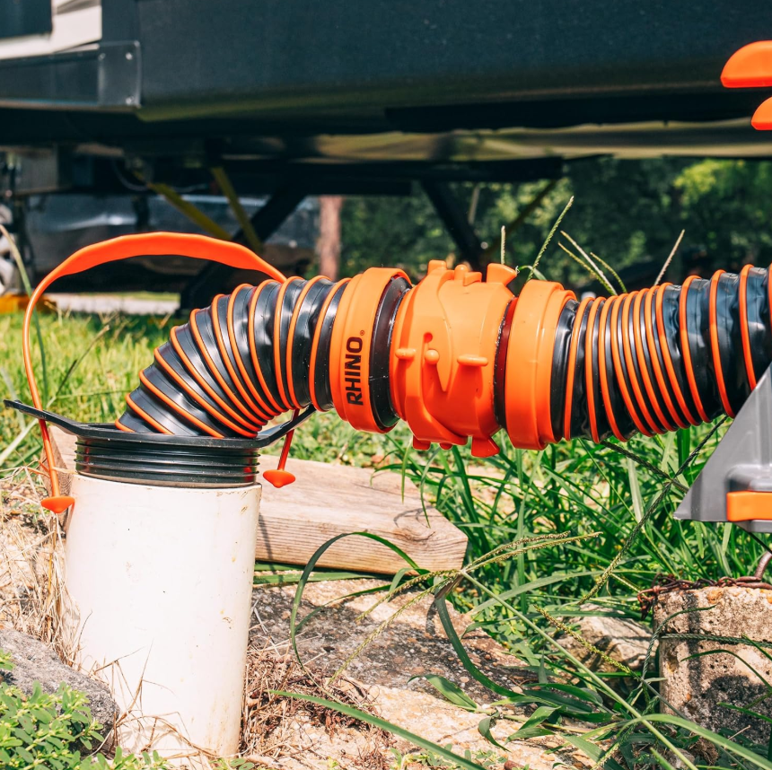 RV Sewer Hose Flexible Drain Disposable Waste Trailer Camper Better ...