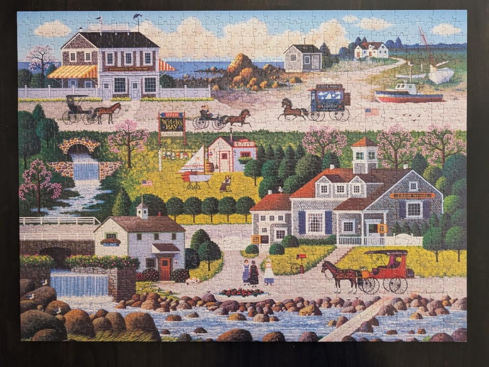 Lot of 4 Buffalo Charles Wysocki 1000 Piece Puzzles Complete Set #8 | eBay