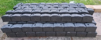 24 Nicoman Roman Castle Stone Rubber Landscape Edging Sections 120cm ...