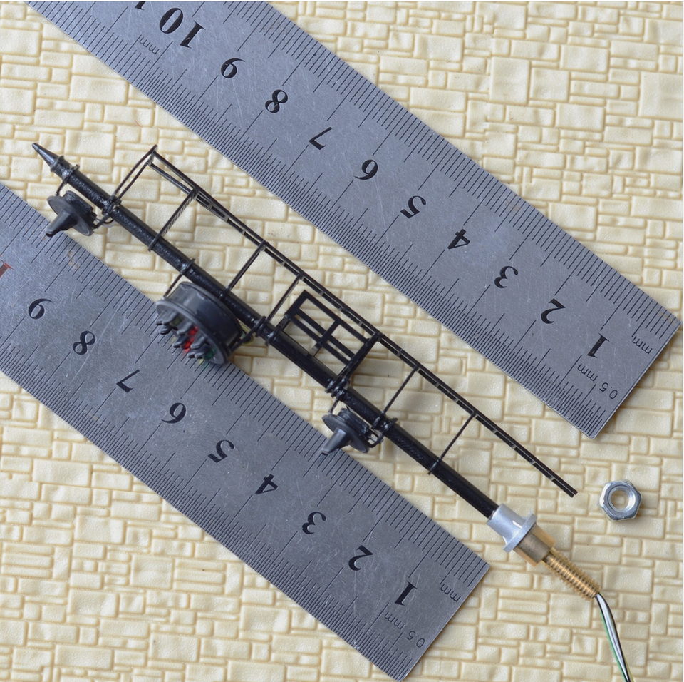 1 x HO scale model train railroad CPL signal B&O light 3V LEDs steel ...