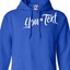 Custom Over Flow HOODIE | Personalized Tattoo Text Graffiti Lettering ...
