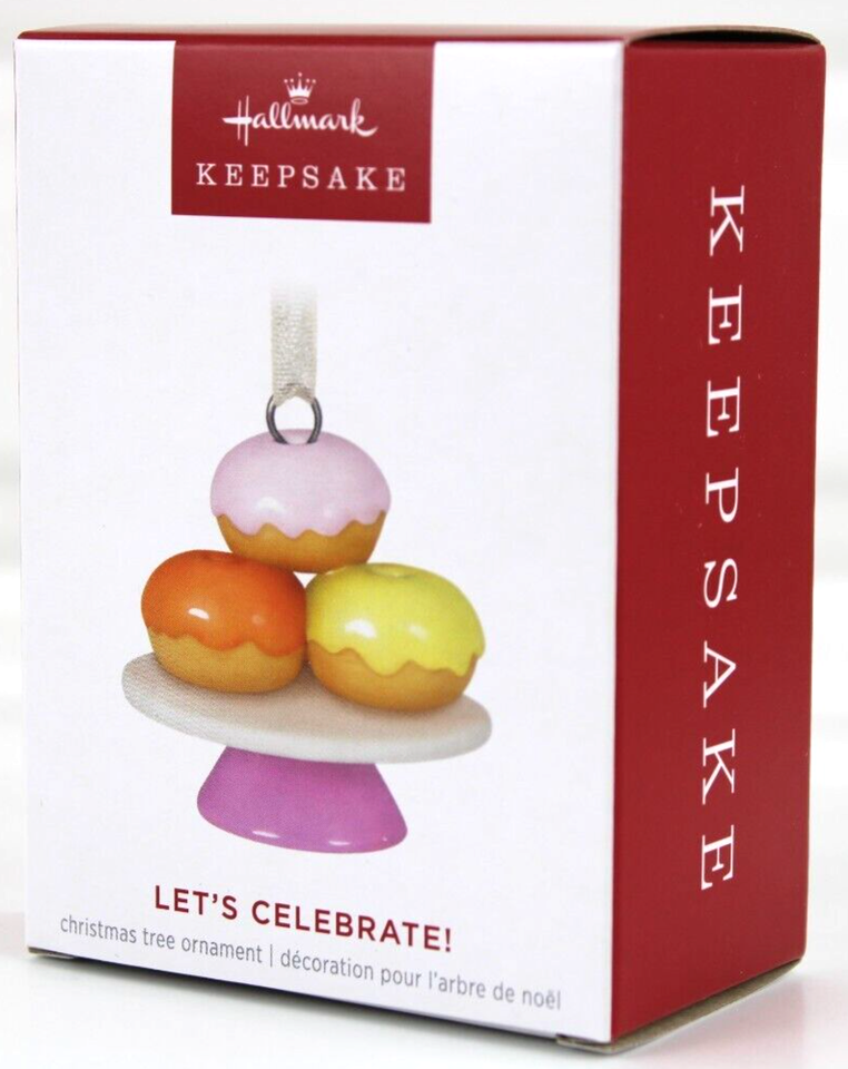 Hallmark Lets Celebrate Frosted Donuts Porcelain Miniature Ornament ...